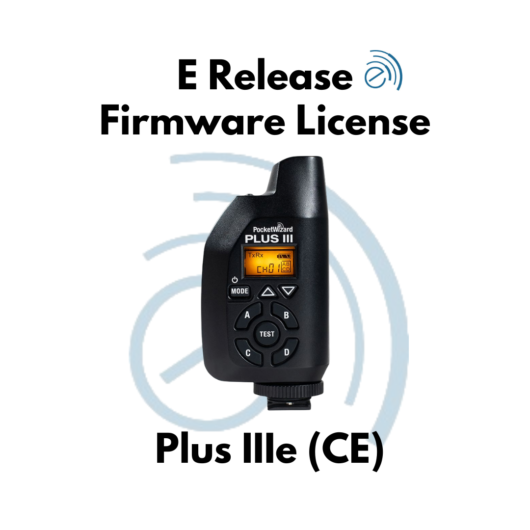 Plus III E Release Firmware License (CE - Europe) - PocketWizard